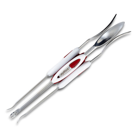 GetUSCart- Zyliss Seafood Picks - Seafood Spoon & Fork - Stainless ...