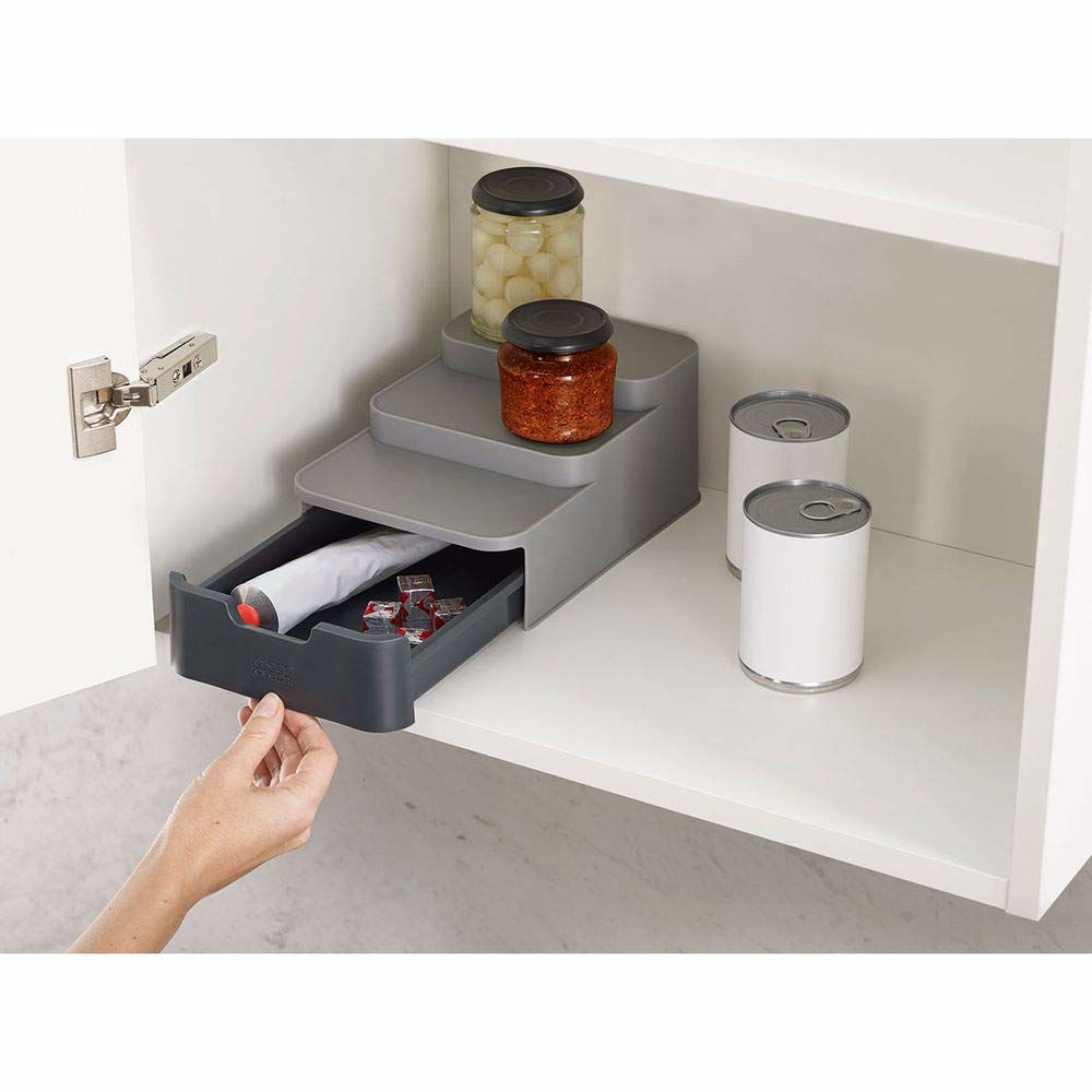 GetUSCart- Joseph Joseph CupboardStore Compact 3 Tier Shelf Organizer ...