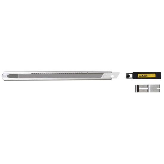 GetUSCart- OLFA 9mm Stainless-Steel Utility Knife (SVR-2) - Multi-Purpose Retractable Precision ...