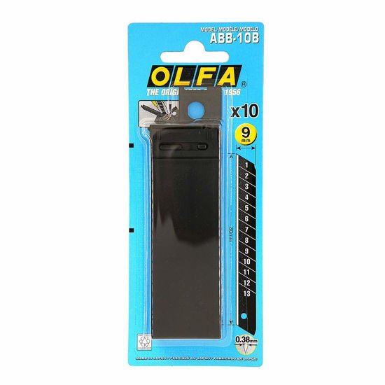 GetUSCart- OLFA ABB-10B Excel Black 9mm, Extremely Sharp, Snap-off Blade (10-Pack), with Blade ...