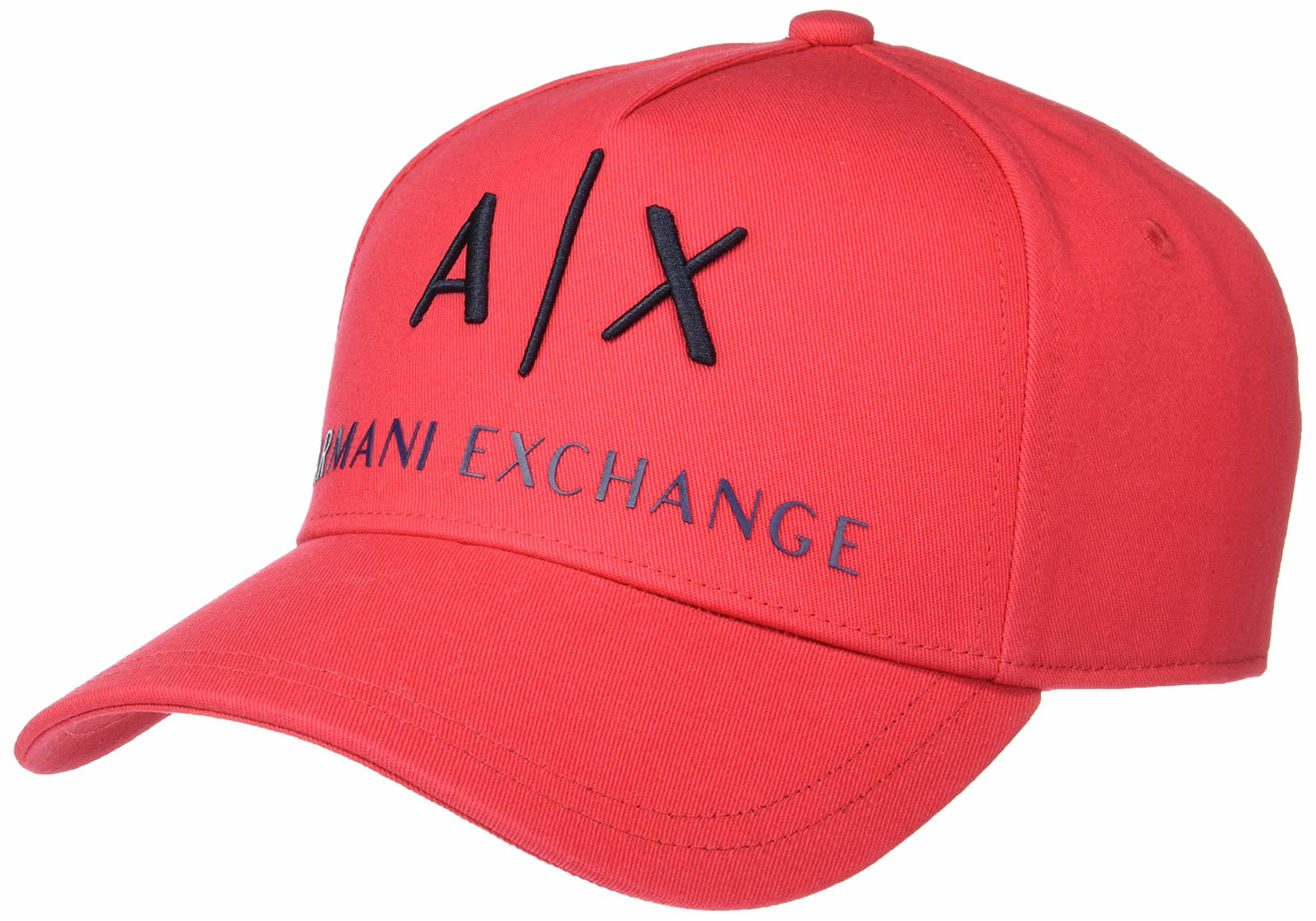 GetUSCart- A|X ARMANI EXCHANGE Men's Baseball hat, Red & Black, One Size