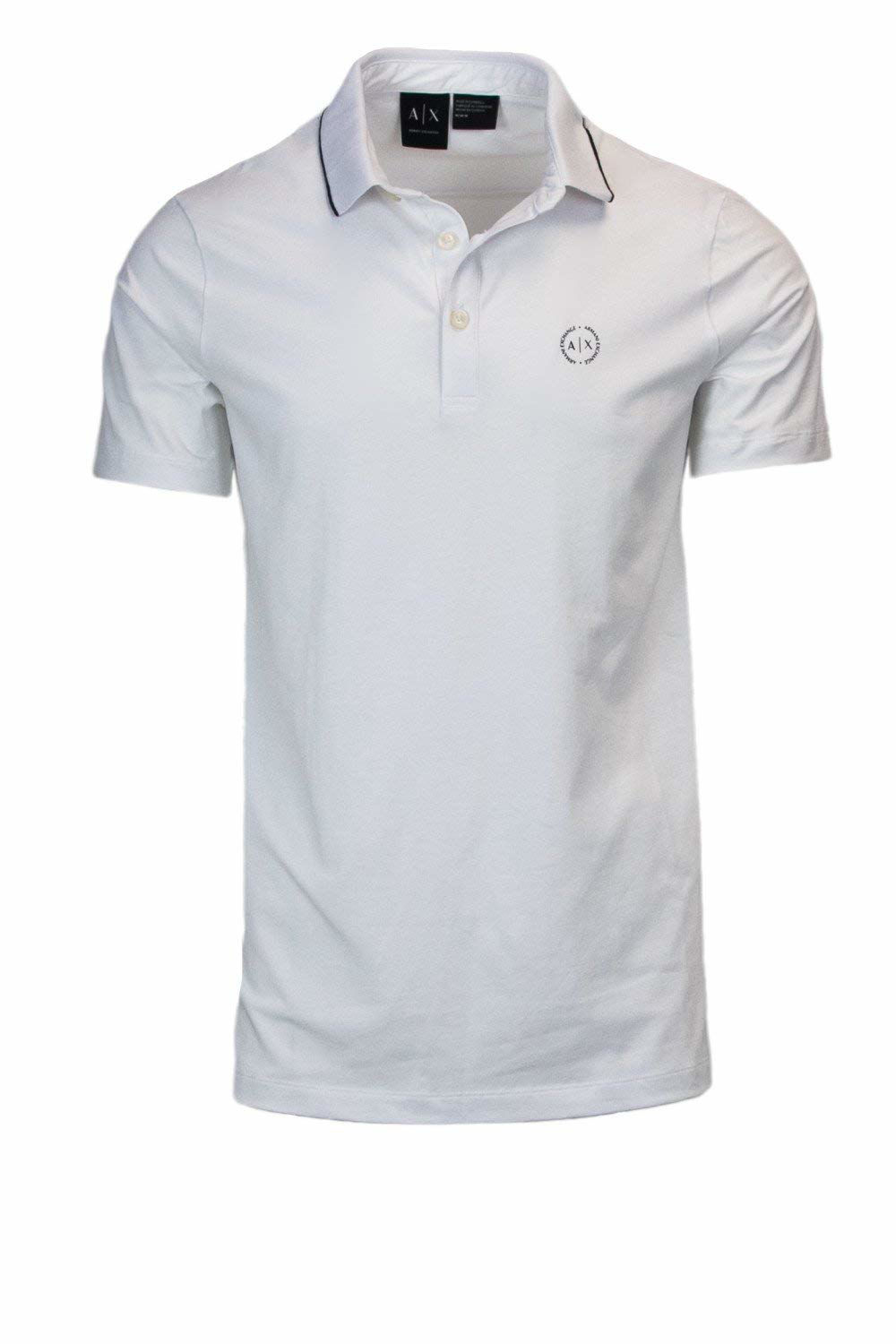 GetUSCart- A|X ARMANI EXCHANGE mens Oxford Ax Logo Polo Shirt, 1100 ...