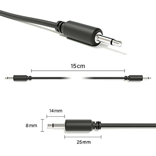 GetUSCart- ExcelValley - 5 Pack - Mono Modular Patch Cables - TS 3.5mm ...