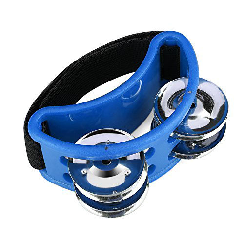 GetUSCart- Flexzion Foot Tambourine Percussion with Double Row Steel ...