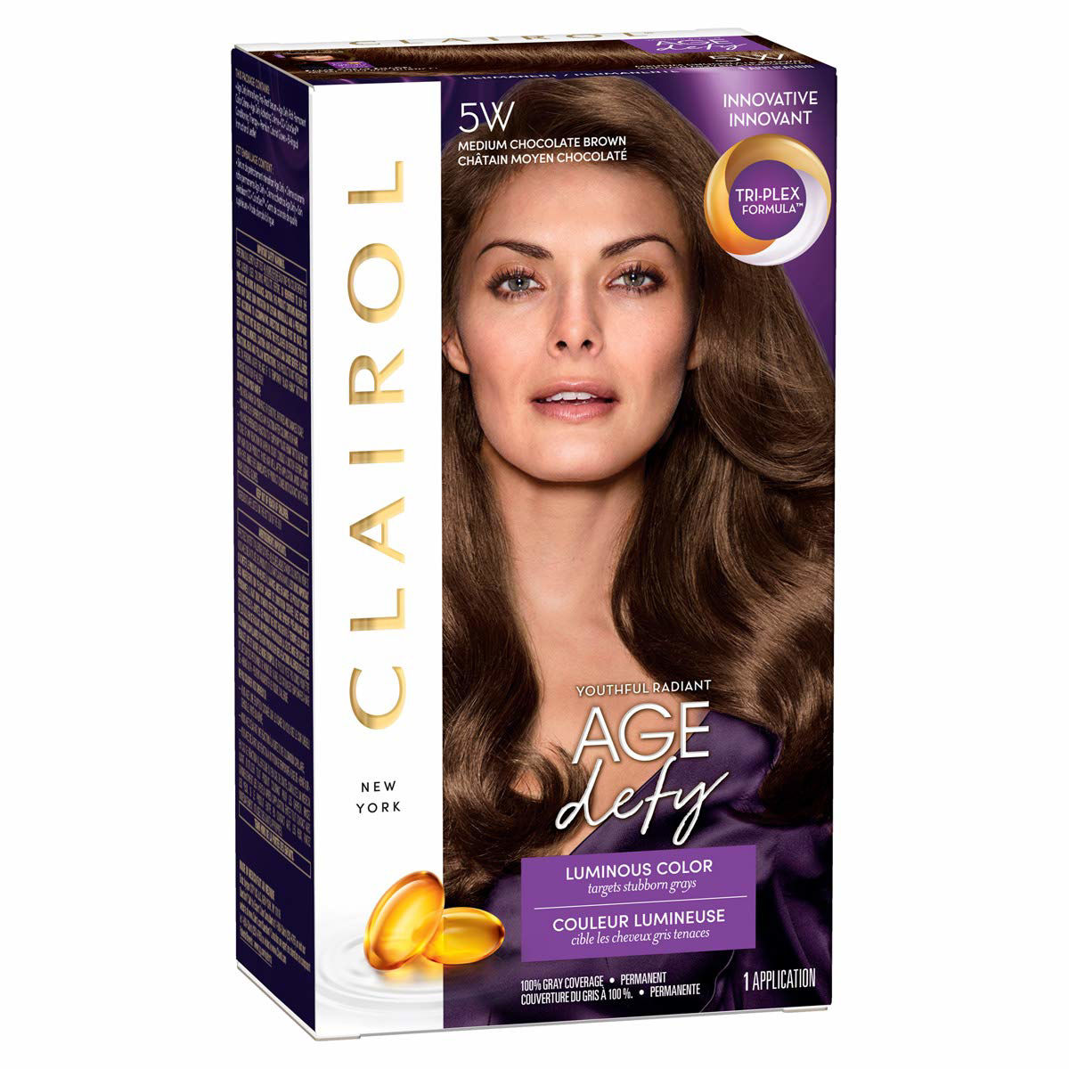 GetUSCart- Clairol Age Defy Permanent Hair Dye, 5W Medium Chocolate ...