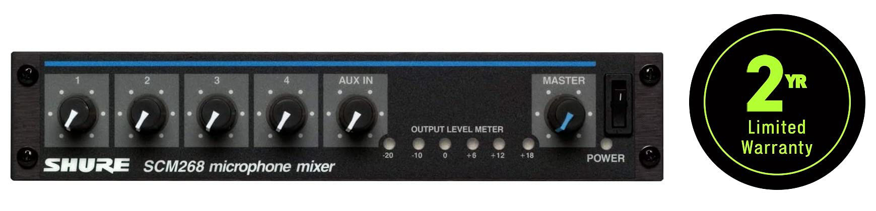 GetUSCart- Shure SCM268 4-Channel Microphone Mixer, 6 Transformers ...