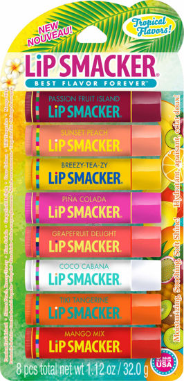 GetUSCart- Lip Smacker Flavored Lip Balm Tropic Fever Pack of 8 ...