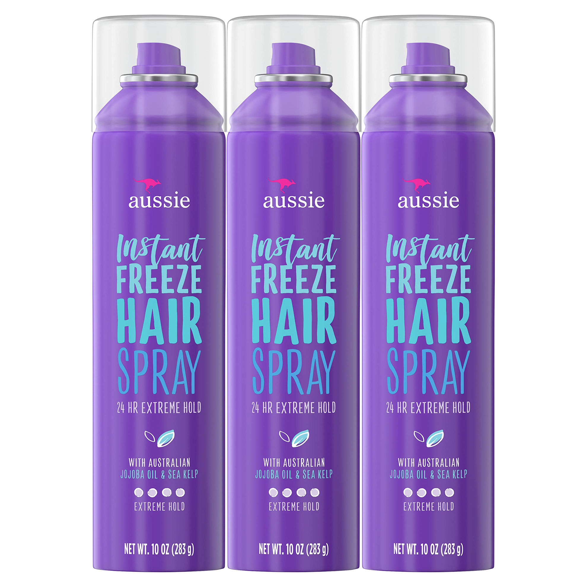 GetUSCart- Aussie Instant Freeze Hairspray with Jojoba & Sea Kelp ...