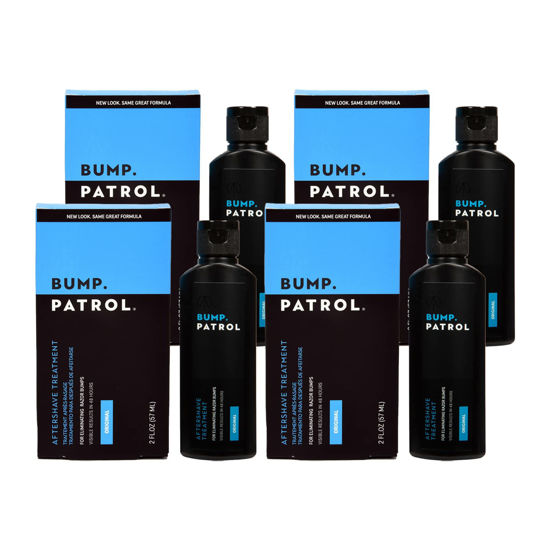 GetUSCart Bump Patrol Original Formula After Shave Bump Treatment Serum Razor Bumps Ingrown Hair Solution for Men and Women 2 Ounces 4 Pack