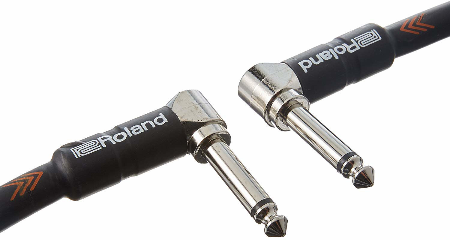 GetUSCart- Roland Black Series Instrument Cable, Angled/Angled 1/4-Inch ...