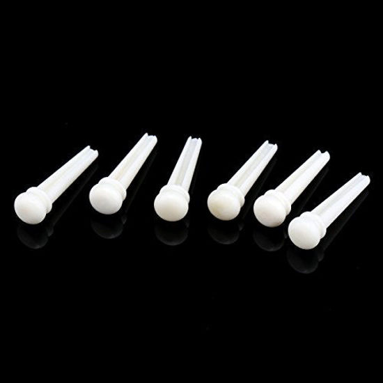 GetUSCart- Musiclily Slotted Folk Acoustic Guitar Bone Bridge End Pins ...