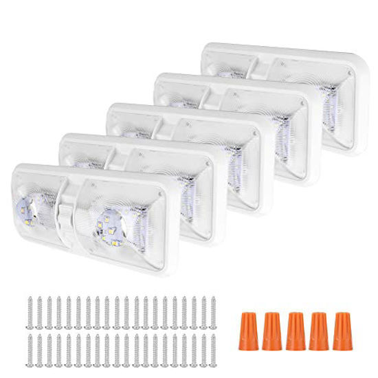 GetUSCart- RVZONE 12V Led RV Ceiling 1000 Lumen Double Dome Light | RV ...