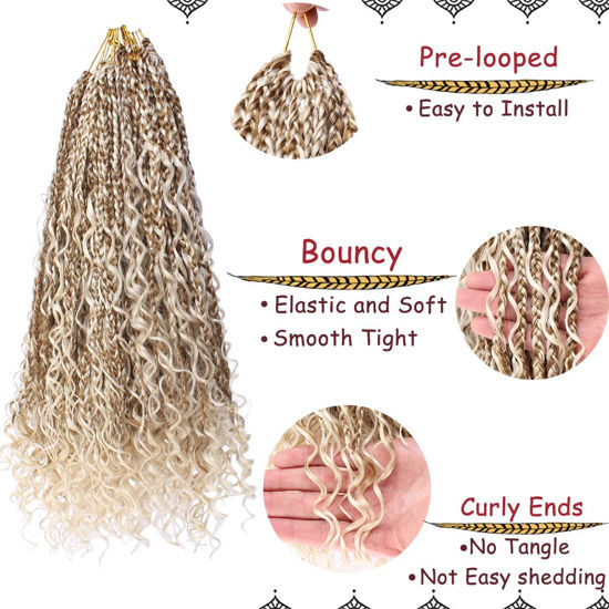 GetUSCart- Beverlee 18 Inch 8 Packs Boho Box Braids Goddess Box Braids ...