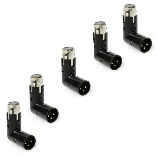 GetUSCart- LyxPro XLR Angle Adapter Dual Male and Female can be ...