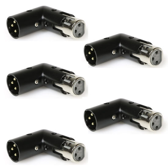 GetUSCart- LyxPro XLR Angle Adapter Dual Male and Female can be ...
