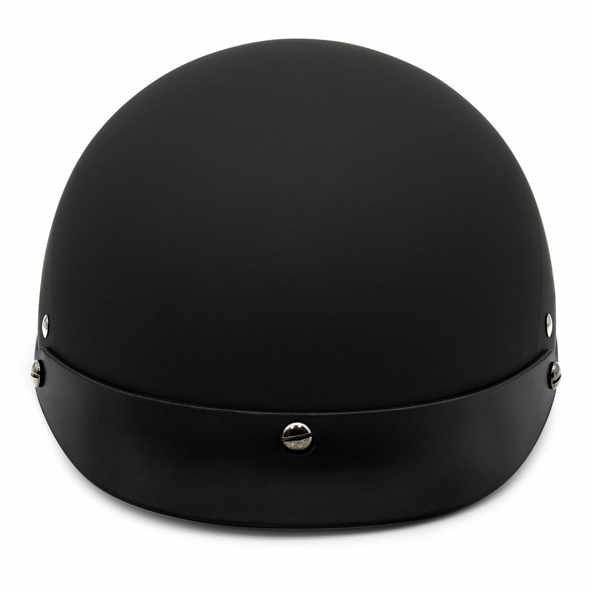 GetUSCart- VCAN Cruiser Solid Flat Black Half Face Motorcycle Helmet ...