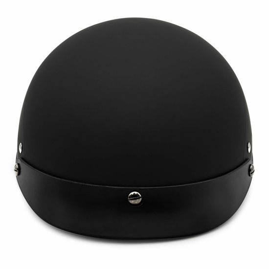 GetUSCart- VCAN Cruiser Solid Flat Black Half Face Motorcycle Helmet ...