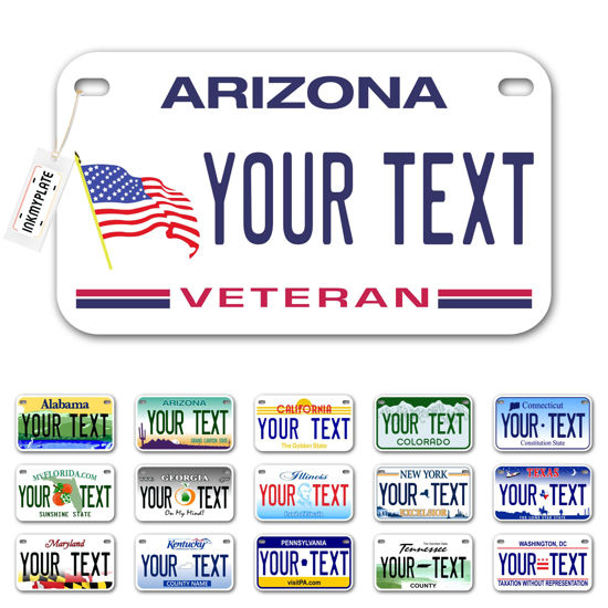 GetUSCart- InkMyPlate Personalized Arizona Vet Small License Plate ...