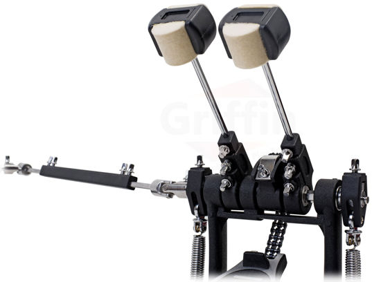 GetUSCart- Deluxe Double Kick Drum Pedal for Bass Drum by GRIFFIN ...