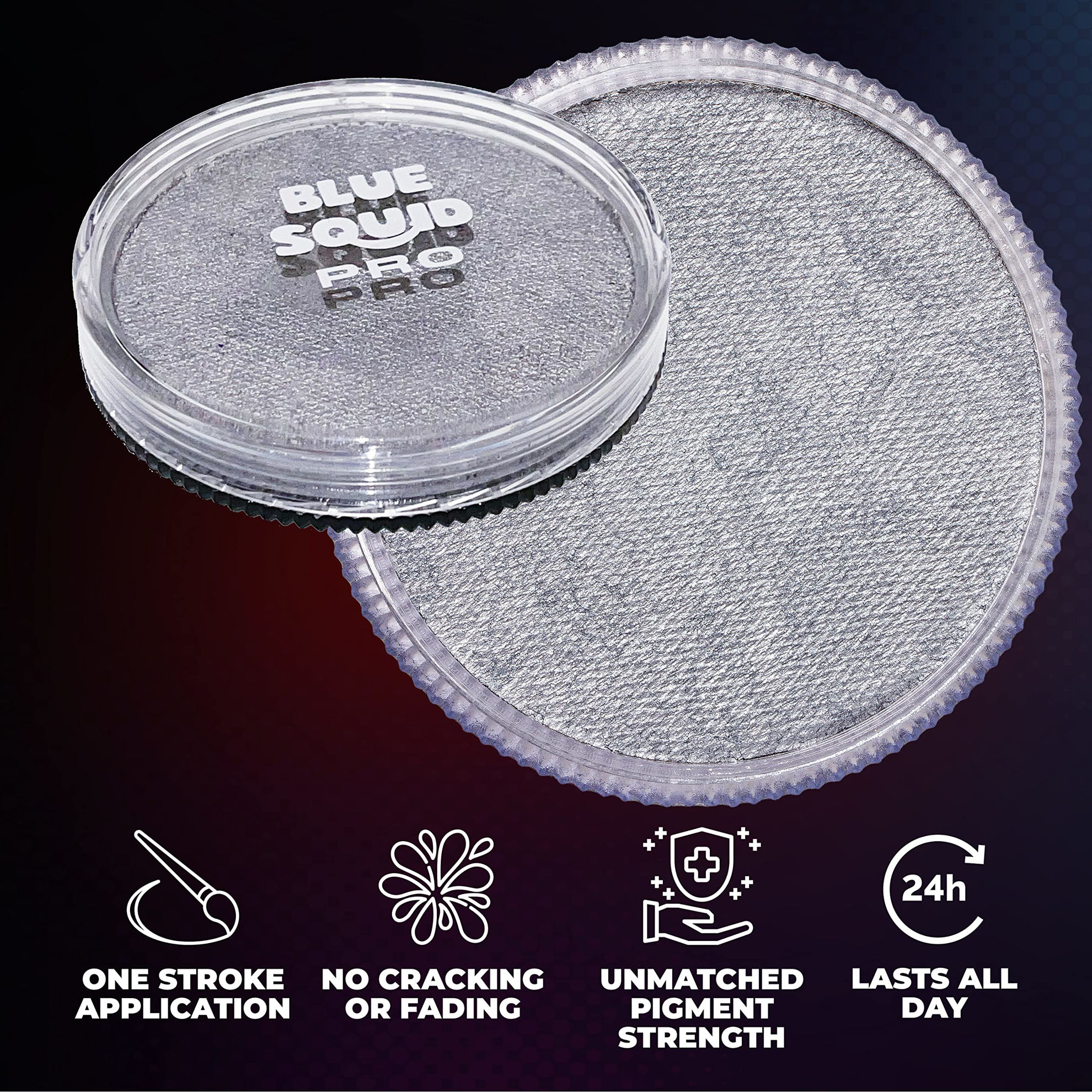 GetUSCart- Blue Squid PRO Face Paint - Metallic Silver (30gm), Superior ...