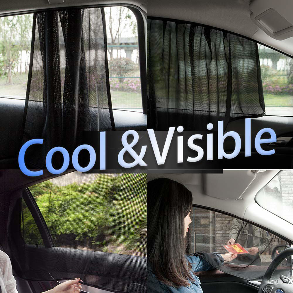 GetUSCart- aokway Car Side Window Sun Shade, Universal Magnetic Curtain ...