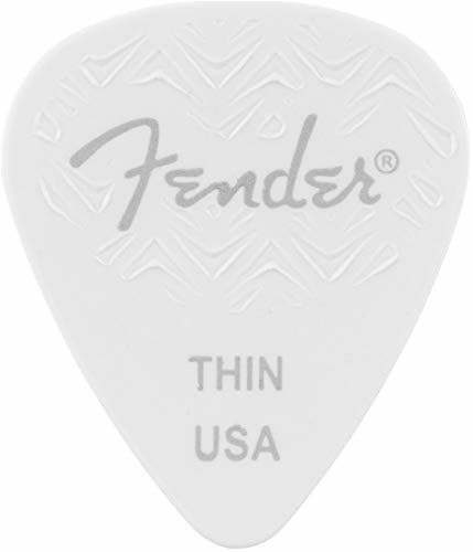 GetUSCart- Fender 351 Shape, Thin White Guitar Pick (6)