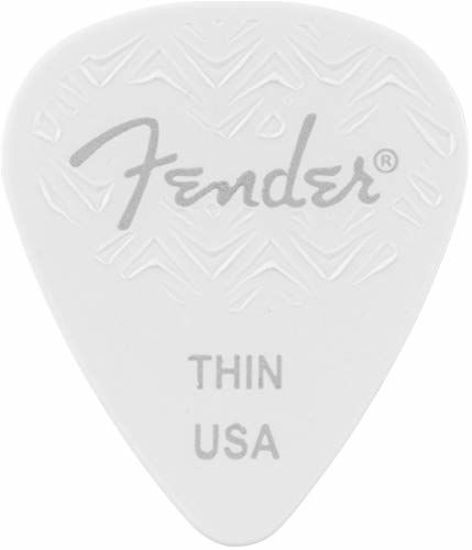 GetUSCart- Fender 351 Shape, Thin White Guitar Pick (6)