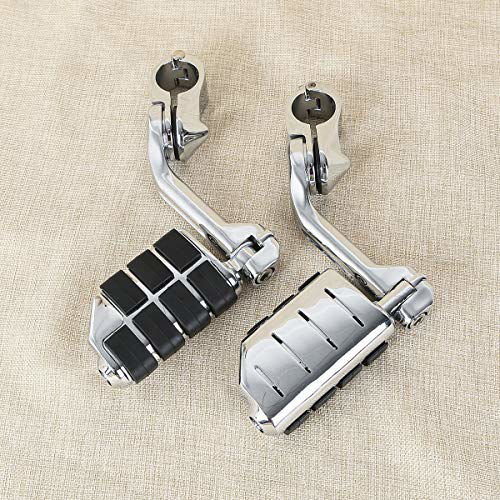 GetUSCart- XFMT Chrome Long Highway Pegs 1-1/4" Footpegs Compatible ...
