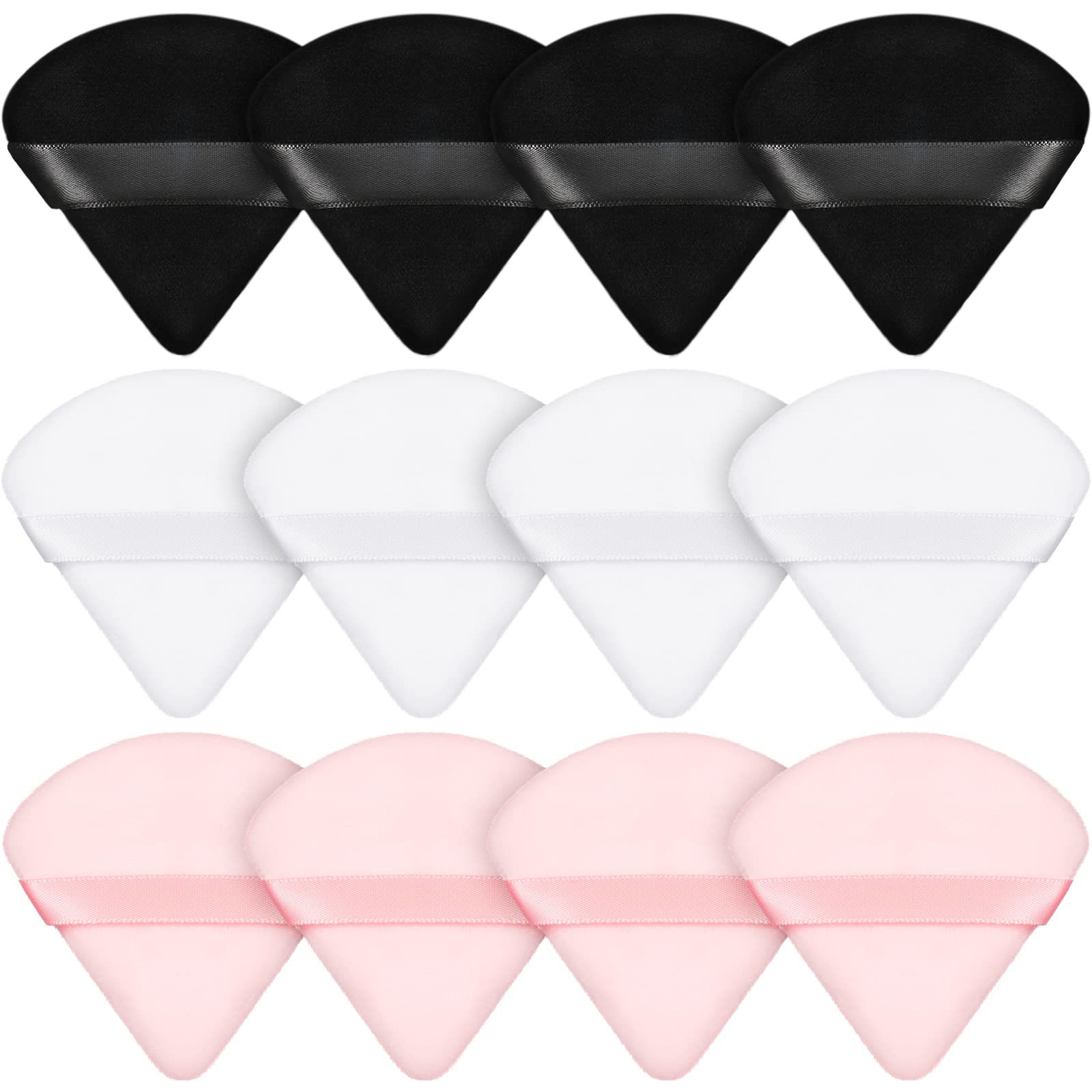 GetUSCart- 12 Pieces Powder Puff Face Triangle Makeup Puff for Loose ...