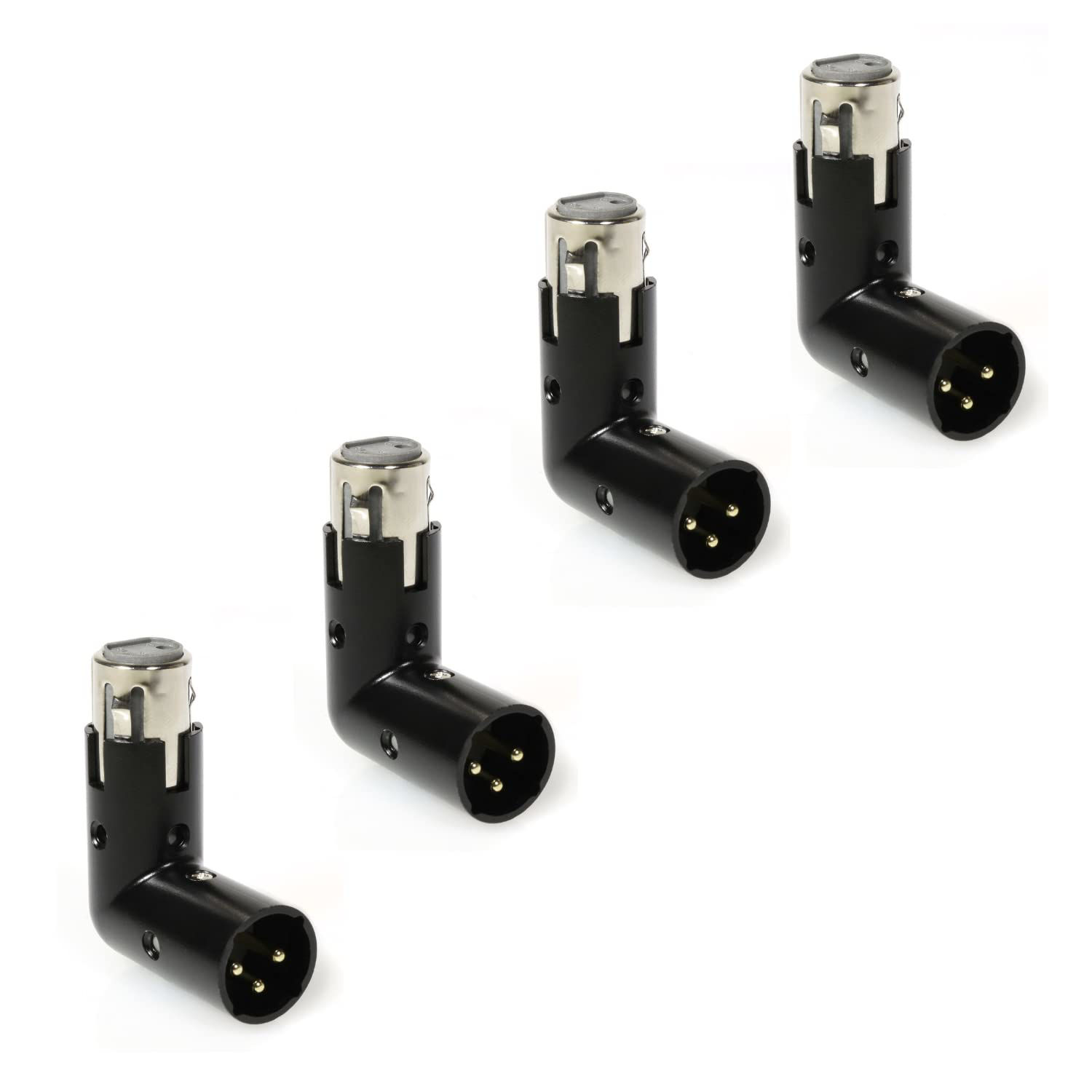 GetUSCart- LyxPro XLR Angle Adapter Dual Male and Female can be ...
