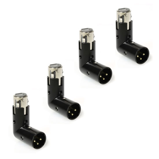 GetUSCart- LyxPro XLR Angle Adapter Dual Male and Female can be ...