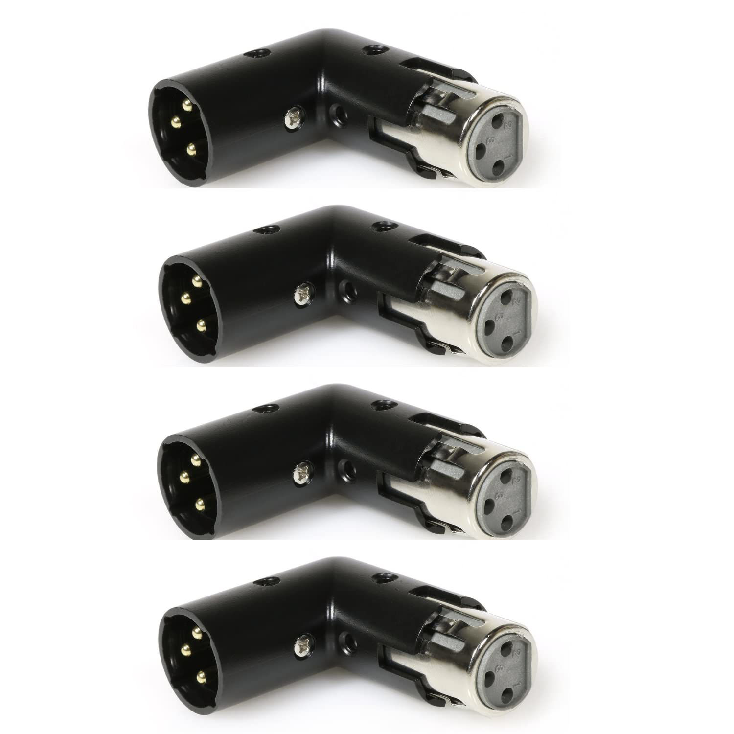 GetUSCart- LyxPro XLR Angle Adapter Dual Male and Female can be ...