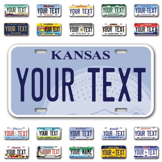 GetUSCart- InkMyPlate Personalized Kansas Car License Plate | Choose ...