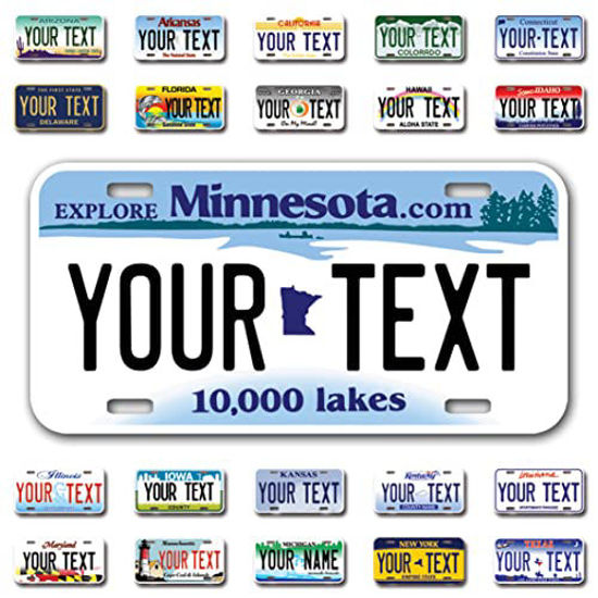 GetUSCart- InkMyPlate Personalized Minnesota Car License Plate | Choose ...