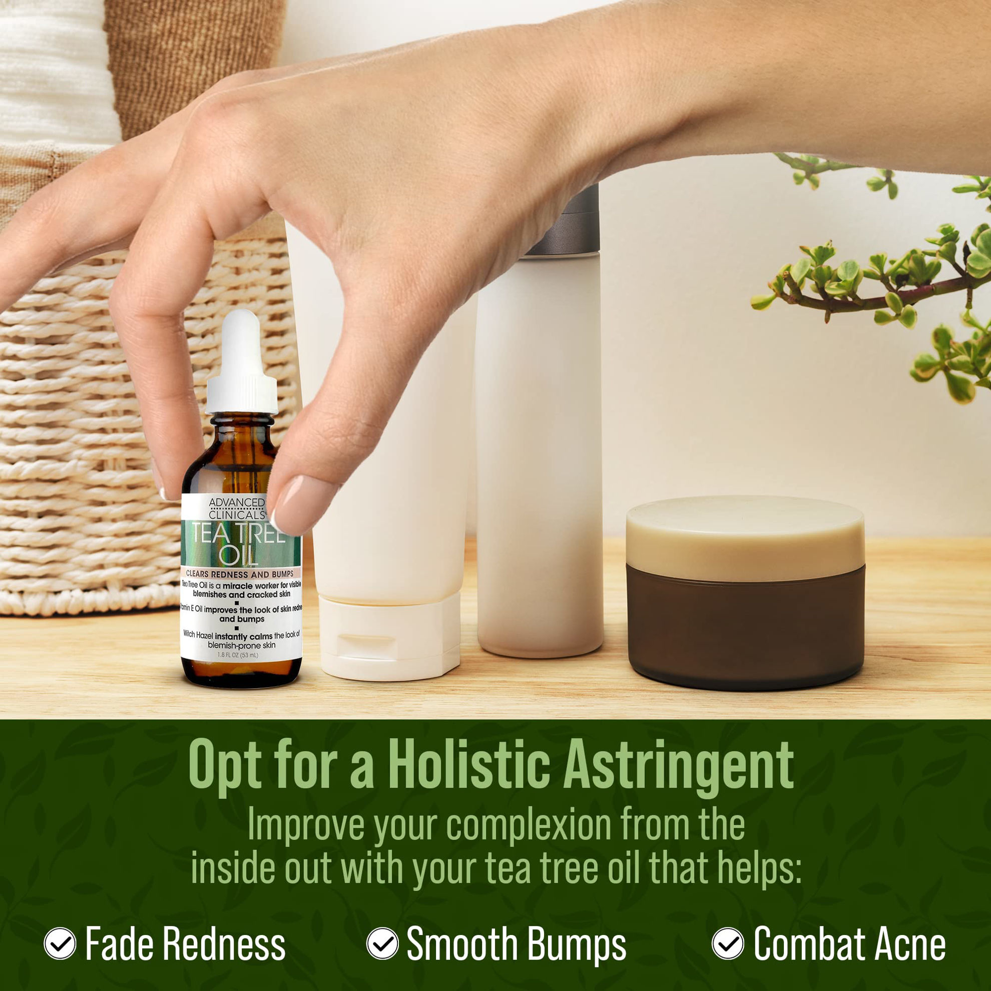 GetUSCart- Advanced Clinicals Tea Tree Oil Facial Skin Care Serum Spot ...