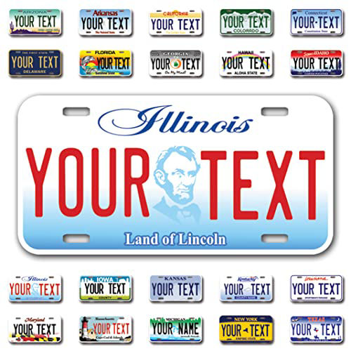 GetUSCart- InkMyPlate Personalized Illinois Car License Plate | Choose ...
