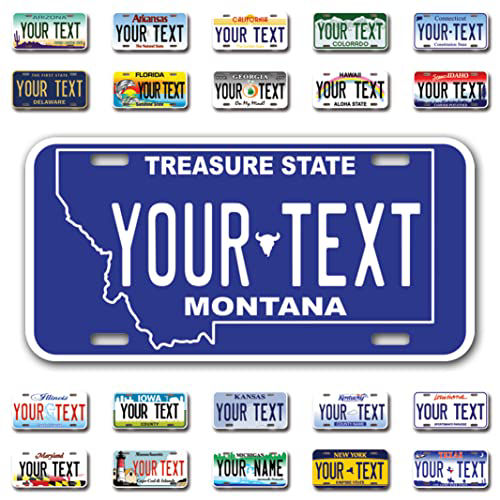 GetUSCart- InkMyPlate Personalized Montana Car License Plate | Choose ...
