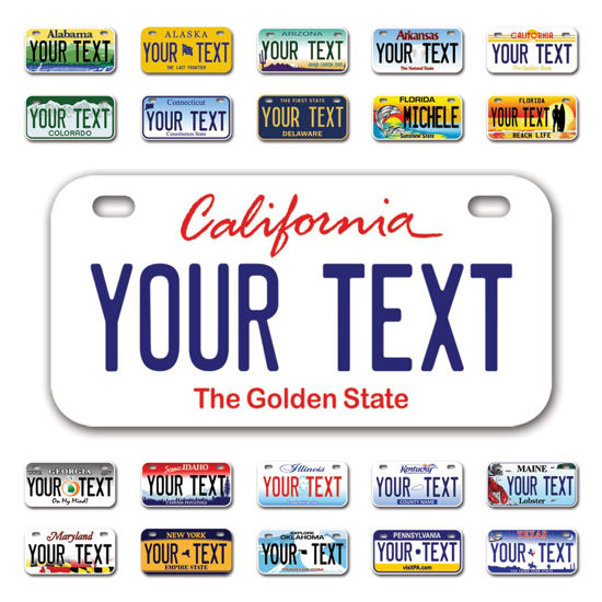GetUSCart- InkMyPlate Personalized California Mini License Plate ...