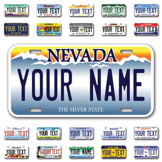GetUSCart- InkMyPlate Personalized Nevada Car License Plate | Choose ...