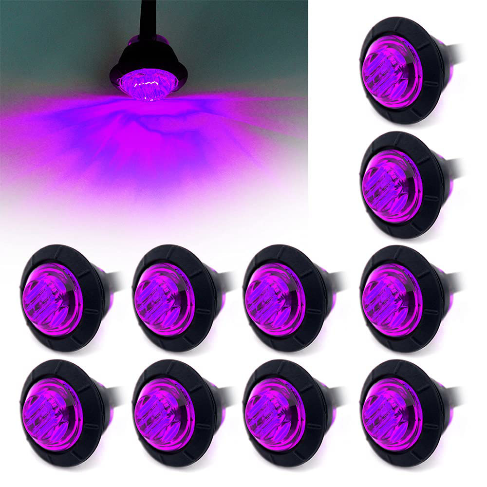 GetUSCart- FXC 10x 3/4" Round LED Clearence Light Front Rear Side ...