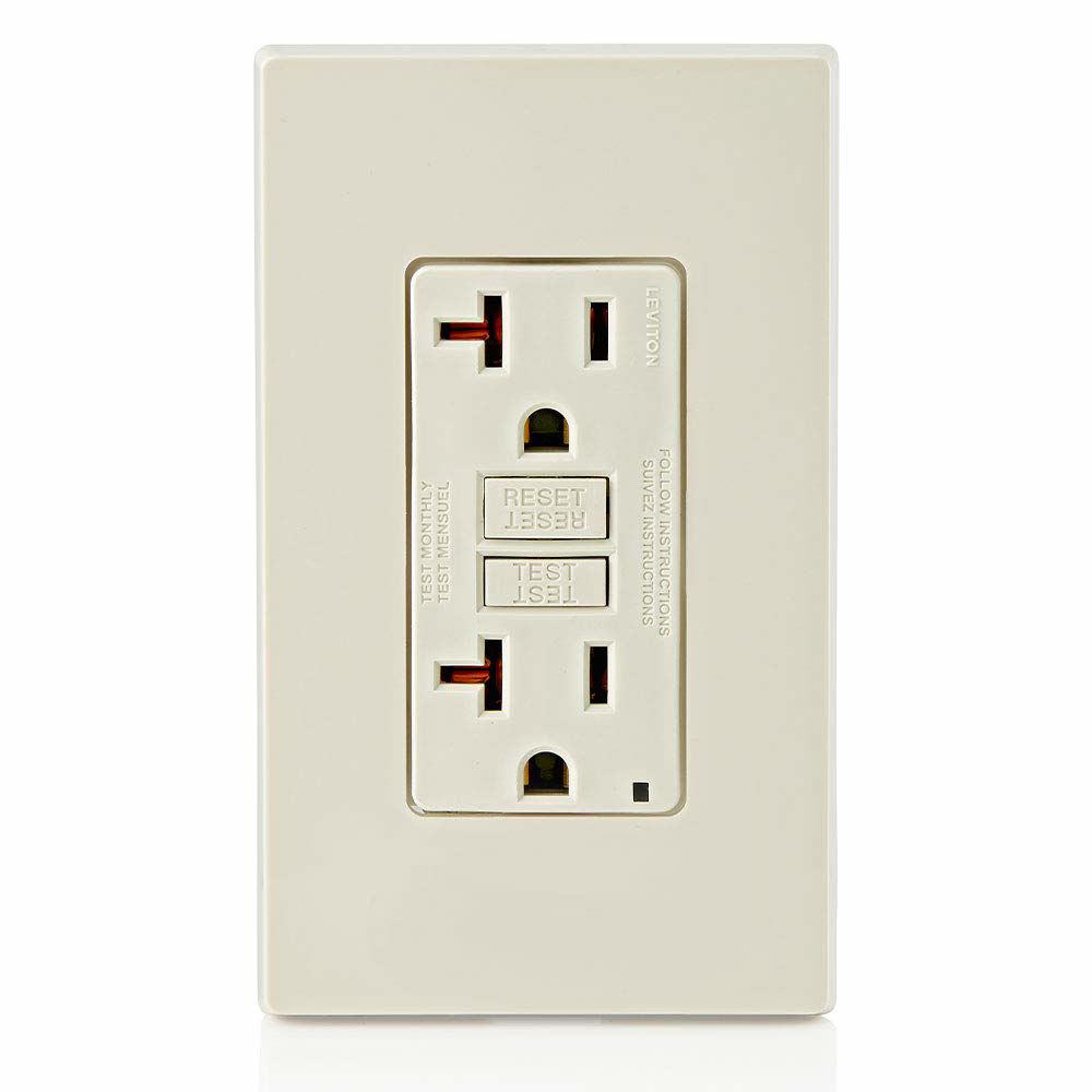 GetUSCart- Leviton GFNT2-T Self-Test SmartlockPro Slim GFCI Non-Tamper ...