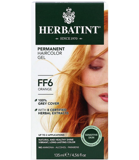 GetUSCart- Herbatint Permanent Haircolor Gel, FF6 Orange, Alcohol Free ...