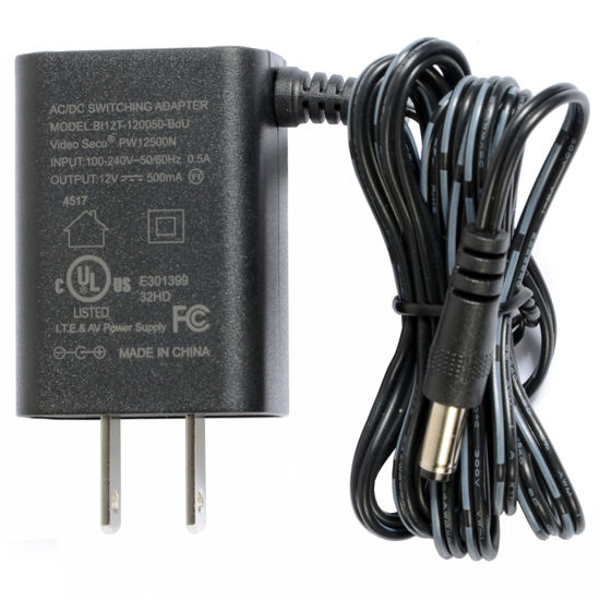 GetUSCart- VideoSecu Power Supply 12V DC 500MA Regulated CCTV Security ...