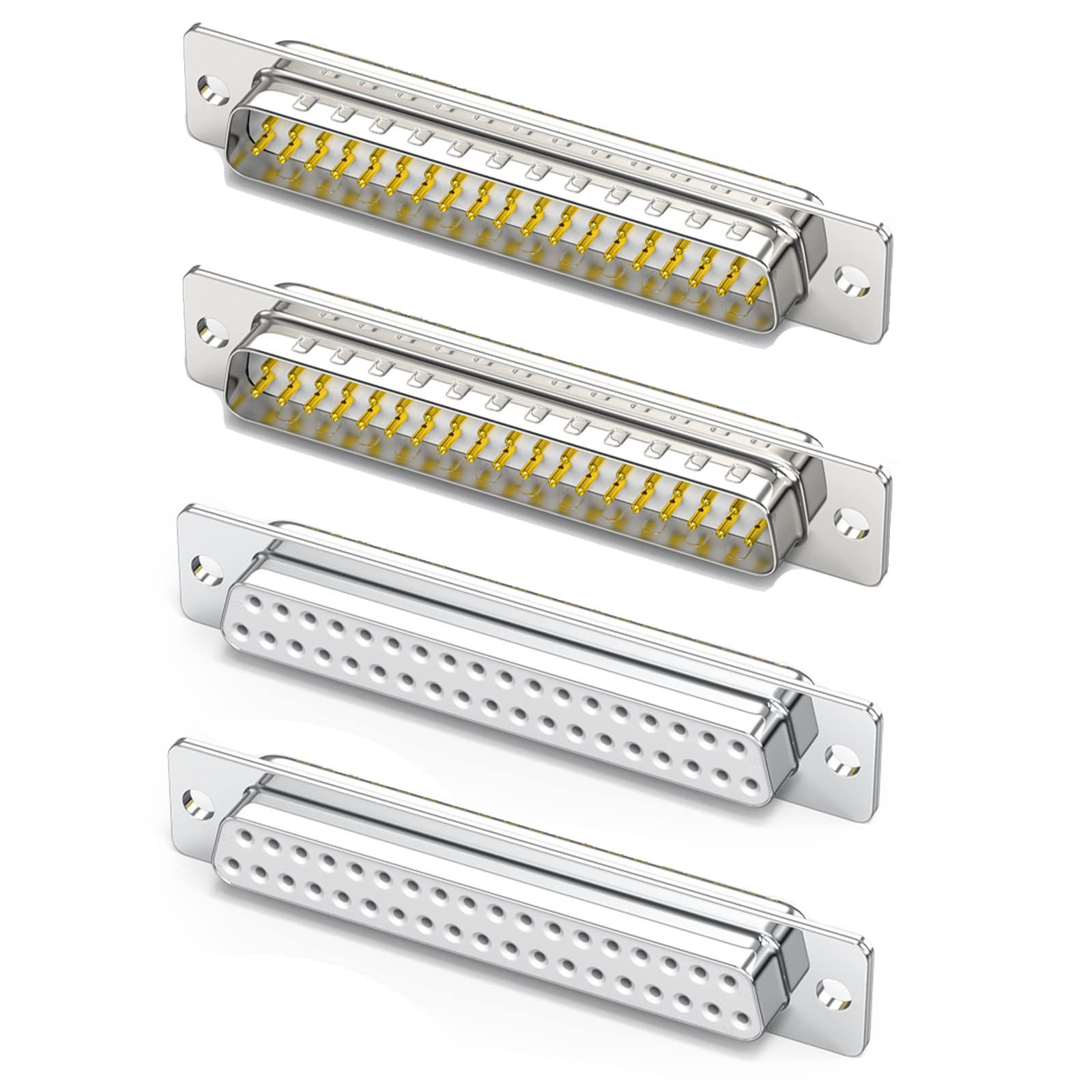 GetUSCart- Jienk 4PCS DB37 RS232 Serial D-SUB Solder Cup Connectors ...