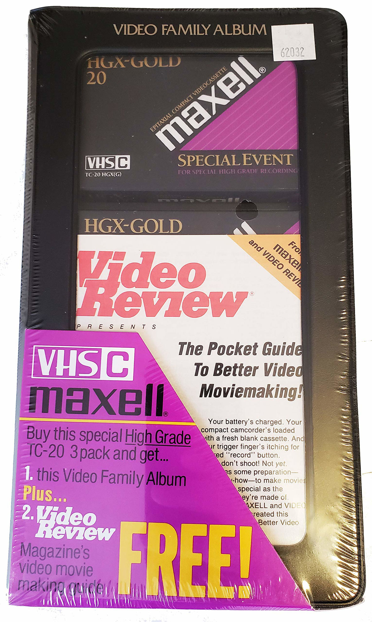 GetUSCart- Maxell VHS-C 3 Pack HGX-Gold TC-20's