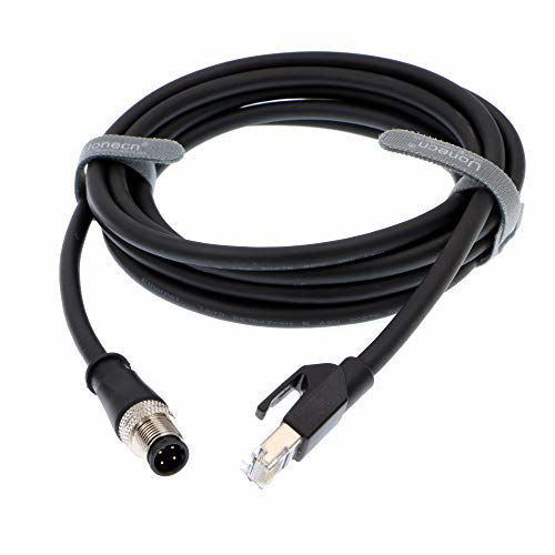 GetUSCart- Uonecn M12 4 Pin D-Code Male to RJ45 Male Waterproof ...