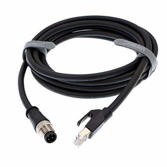 GetUSCart- Uonecn M12 4 Pin D-Code Male to RJ45 Male Waterproof ...
