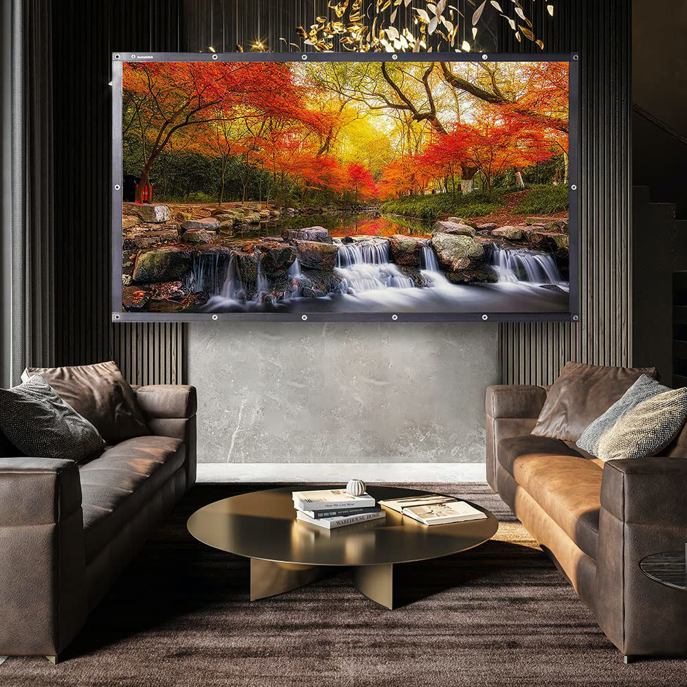 GetUSCart- Instahibit 150" 16:9 Foldable Projector Screen Portable ...