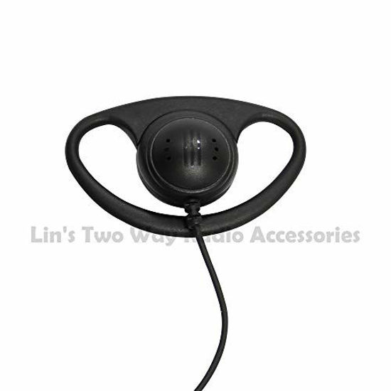 GetUSCart- VBLL D Shape Ear Hook Earpiece with PTT Microphone Headset ...