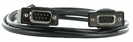 GetUSCart- SF Cable, 6 ft DB9 M/F Serial Extension Cable RS232 Black Color